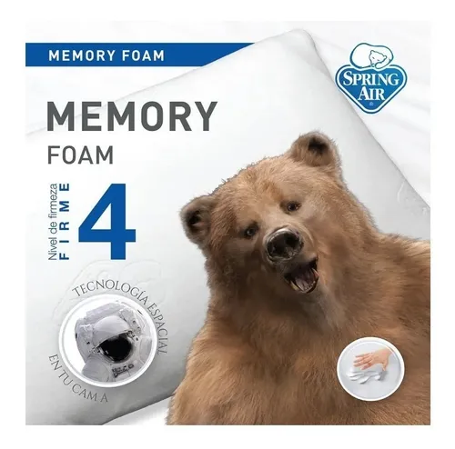 Almohada Spring Air Memory Foam Ortopédica Estándar | Meses sin intereses Almohada Spring Air Memory Foam Ortopédica Estándar | Meses sin intereses