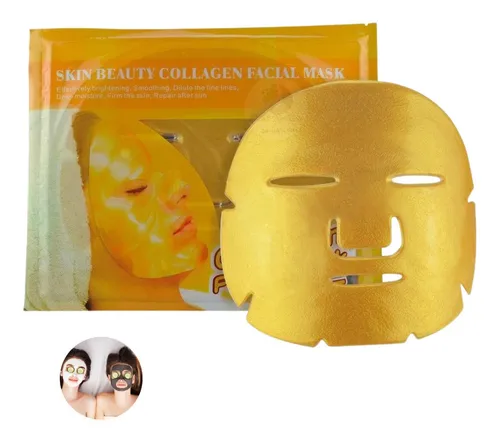 Pack 12 Máscaras Faciales Colágeno Acido Hialurónico Cuotas Sin Interés