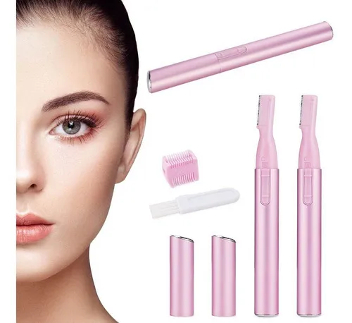 Depilador Aparador Feminino Facial Pelos Sobrancelhas Nariz Cor Rosa | MercadoLivre