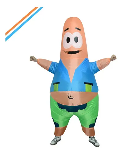 Disfraz Inflable Patrick Para Adultos, Divertido Accesorio D | Envío gratis