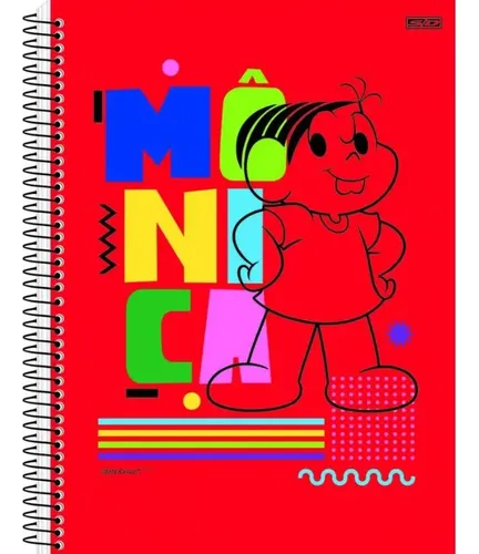 Caderno Universitário 10 Matérias Turma Da Mônica Capa Dura | Mercadolivre
