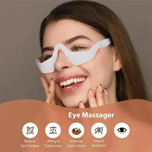 Masajeador Ojos 3d Luz Roja Ems Anti Ojeras Usb | Meses sin interés