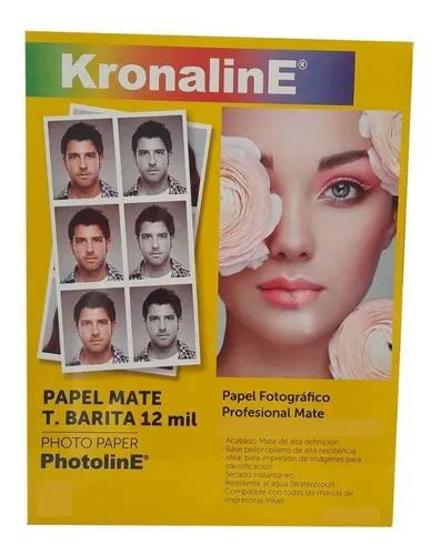 Papel Fotografico Kronaline Pb050 Barita Mate Carta 50h Papel Fotografico Kronaline Pb050 Barita Mate Carta 50h