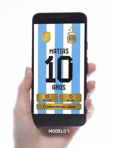 Invitación Digital Cumpleaños Argentina Campeon Mundial en venta en La ... Invitación Digital Cumpleaños Argentina Campeon Mundial en venta en La ...
