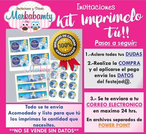 Invitacion De Cumpleaños Cenicienta Kit Imprimelo Tú!! en venta en ... Invitacion De Cumpleaños Cenicienta Kit Imprimelo Tú!! en venta en ...