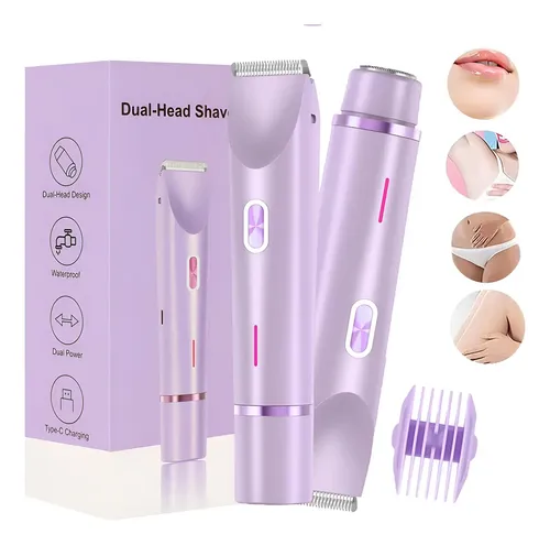 Depiladora De Bikini Para Mujer Electrica Doble Cabeza 2in1 Color ...
