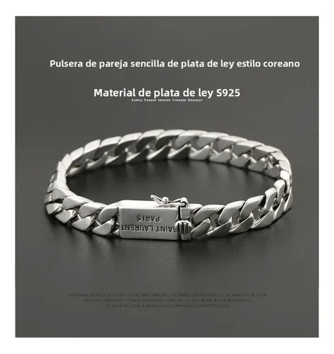 Pulseira Prata 925 Cubana Masculina.. | Frete grátis