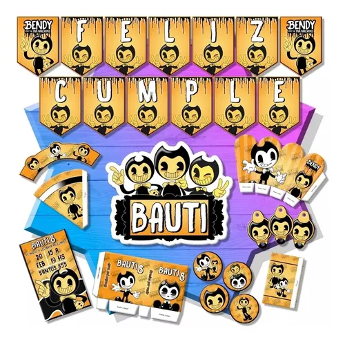 Kit Imprimible Bendy Candy Decoración Cumpleaños | Cuotas sin interés
