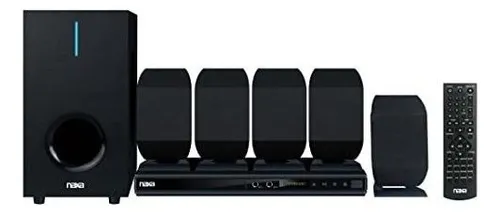 Naxa Nd-864 Sistema De Sonido Envolvente De Alta Potencia De 5.1 Canales, Dvd Y Altavoces De ...