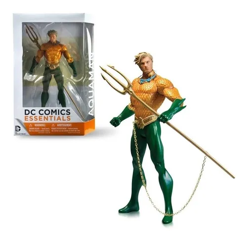 Boneco Aquaman Dc Comics Essentials Dc Collectibles Figura ... Boneco Aquaman Dc Comics Essentials Dc Collectibles Figura ...