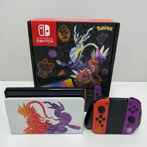 Nintendo Switch Desbloqueado Oled Edição Pokémon Scarlet Violet 128gb