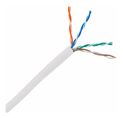 Rollo De Cable Utp Ampxl Cat5e 100m Blanco Red Datos Camaras | MercadoLibre