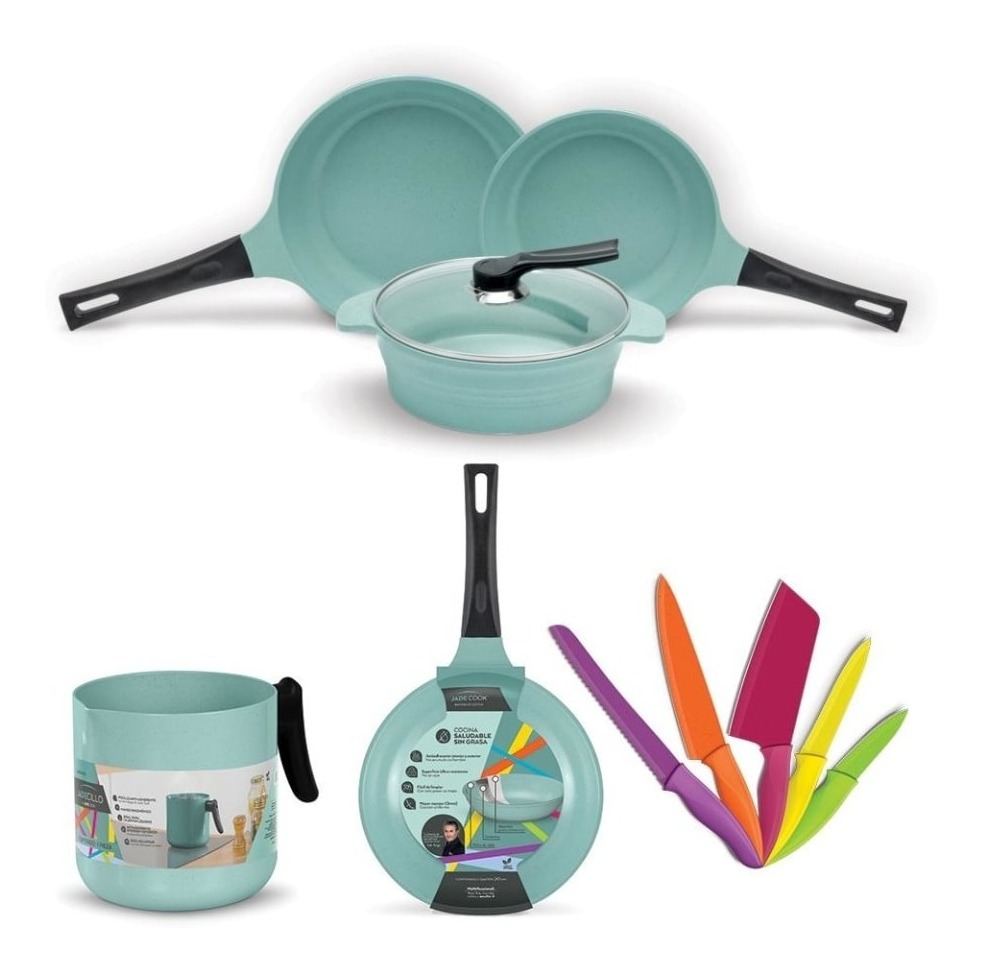 Batería De Cocina Jade Cook Con Accesorios 11 Piezas Mercado Libre