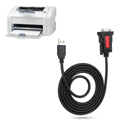 Cabo De Impressora Usb Para Conexão De Porta Serial Rs232 Us ... Cabo De Impressora Usb Para Conexão De Porta Serial Rs232 Us ...