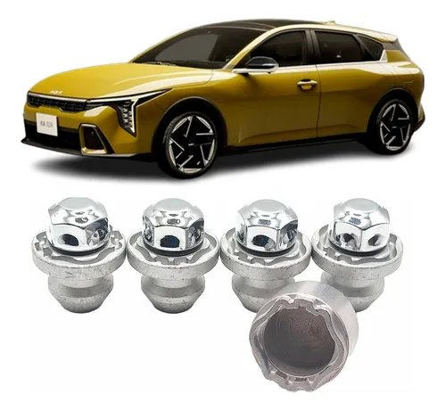 Kit 4 Tuercas Seguridad 12 X 1.5 Nuevo Kia K4 Hb - Full! | Meses sin interés
