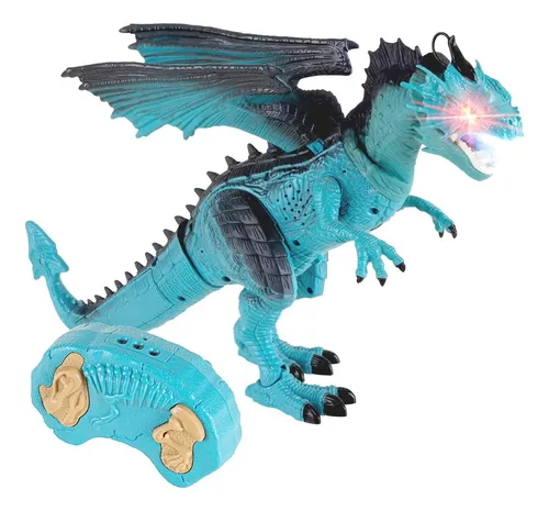 Dragão Dinossauro Thorn Controle Remoto Solta Fumaça De Gelo