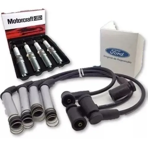 Kit Cabos + Velas Ford Originais Ecosport Ka Fiesta Courier ... Kit Cabos + Velas Ford Originais Ecosport Ka Fiesta Courier ...