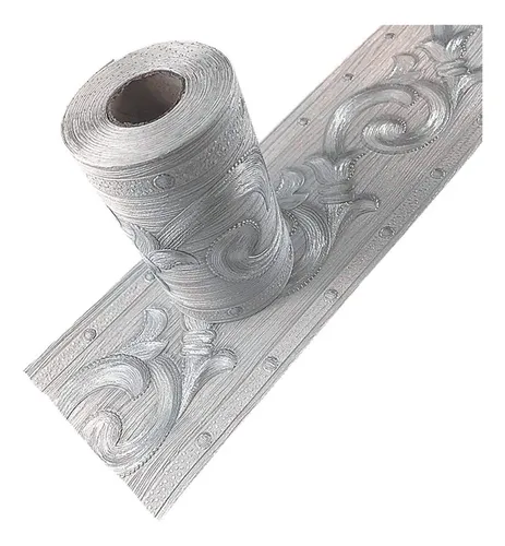Simplemuji Silver Flower 3d Wallpaper Border Peel And Cuotas Sin Interés