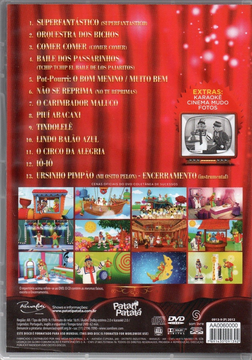Patati Patata Cd + Dvd Coletanea De Sucessos Novo Lacrado | Mercado Livre Patati Patata Cd + Dvd Coletanea De Sucessos Novo Lacrado | Mercado Livre