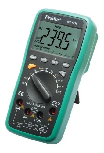 Multímetro Digital Tester Proskit Mt-1820 Conexion Pc Multímetro Digital Tester Proskit Mt-1820 Conexion Pc