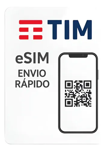 Esim Chip Virtual Tim Pre-pago 5g - Envio Digital Esim | Parcelamento ...