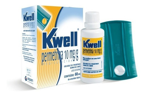 Kwell Shampoo 60ml - Mata Piolhos E Lendias ( Escabin ) | Parcelamento ...