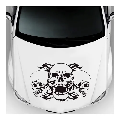 Sticker Calcomanía De Calaveras En Vinil Para Cofre De Auto En Venta En Alvaro Obregón Distrito