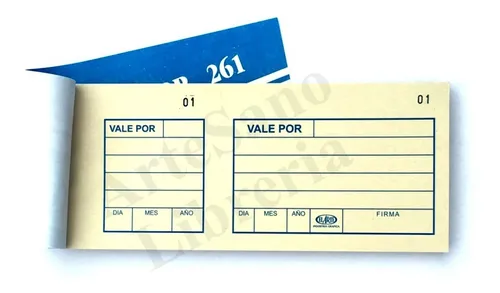 Talonario Vale Por 100 Hj Pack 3 Un Artesano Libreria Cuotas Sin
