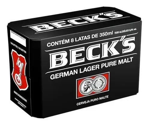 Cerveja Beck's Puro Malte Lata 350ml - Pack Com 8 Unidades à venda em ... Cerveja Beck's Puro Malte Lata 350ml - Pack Com 8 Unidades à venda em ...