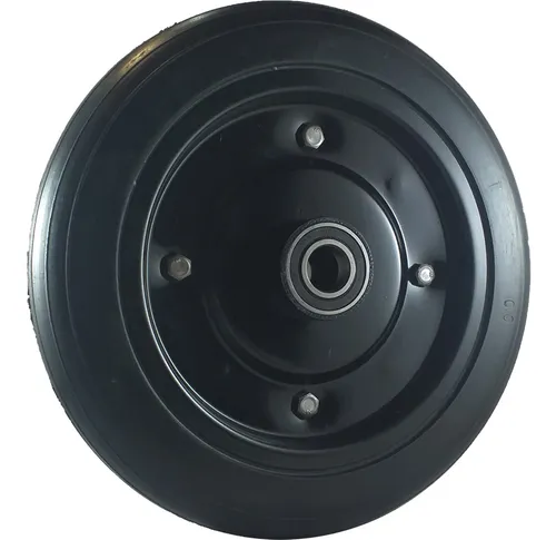 Roda Chapa 12' (30cm) Pneu Maciço Rol. De Esf. 25mm Roda Chapa 12' (30cm) Pneu Maciço Rol. De Esf. 25mm