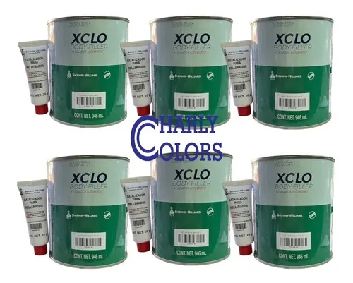 Caja Pasta Automotriz Xclo Body Filler Lt (6piezas) | MercadoLibre