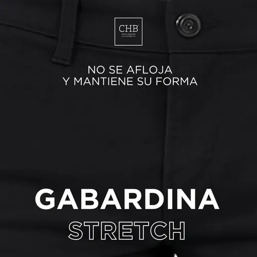Pantalón Gabardina Stretch Slim Fit Hombre Maxima Comodidad | Envío gratis
