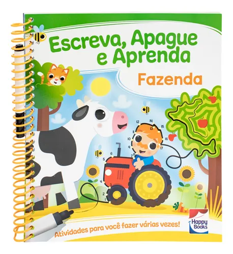 Livro Escreva, Apague E Aprenda: Fazenda Livro Escreva, Apague E Aprenda: Fazenda