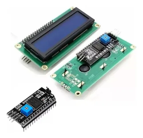 Display Lcd 16x2 1602 Fundo Azul C/ Modulo I2c Já Soldado à venda em ... Display Lcd 16x2 1602 Fundo Azul C/ Modulo I2c Já Soldado à venda em ...