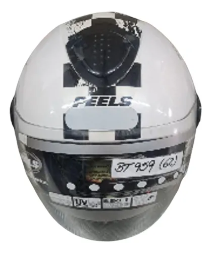Capacete Peels Freeway Garage - 62 - Branco/preto Capacete Peels Freeway Garage - 62 - Branco/preto