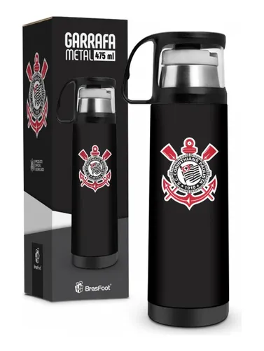 Botella térmica de 475 ml con copa de fútbol G | Teams Corinthians ... Botella térmica de 475 ml con copa de fútbol G | Teams Corinthians ...
