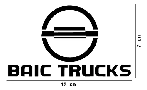 Sticker Vinil Baic Trucks Logo 12x7cm Set 2 Pzs $135 Vinylmx | MercadoLibre