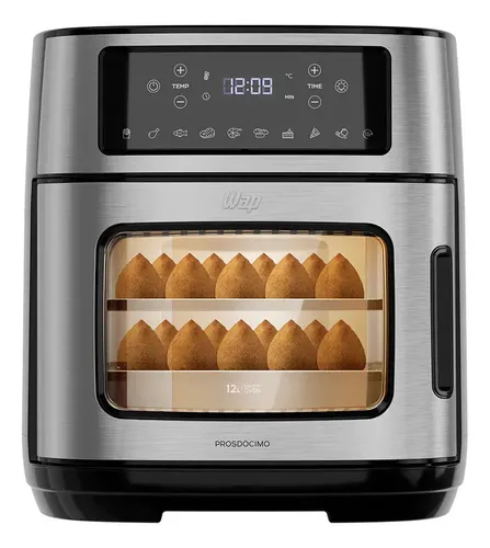 Fritadeira Elétrica Air Fryer Antiaderente WAP Oven 12 Litros com ...