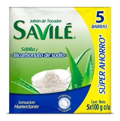Pack X5 Jabones En Barra Savilé Bicarbonato Sodio 100g C/u | MercadoLibre Pack X5 Jabones En Barra Savilé Bicarbonato Sodio 100g C/u | MercadoLibre