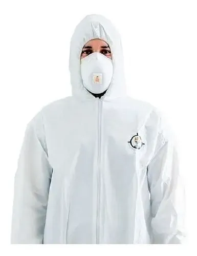 Overol Tyvek Blanco C/gorro Y Elasticos Resistente Epp Mexic | MercadoLibre