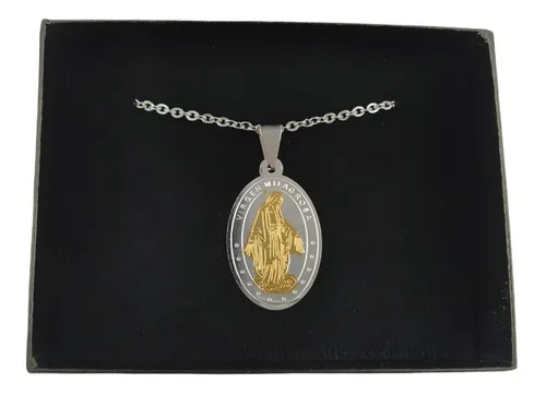 Medalla Virgen Milagrosa Acero María Señora De Gracia Y Luz Medalla Virgen Milagrosa Acero María Señora De Gracia Y Luz