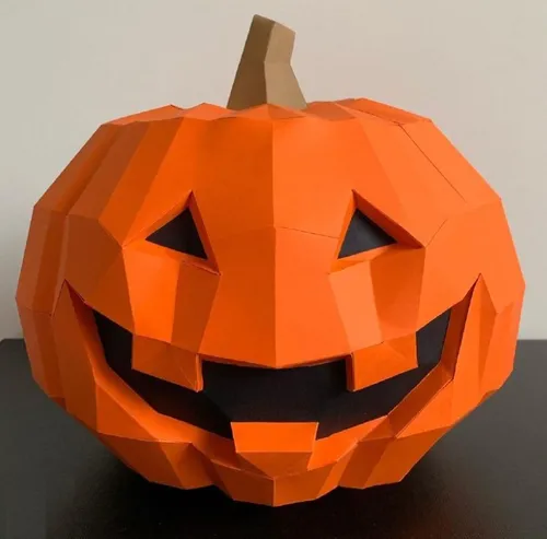 Calabaza Halloween 3d Modelo Imprimible Papercraft Low Poly En Venta En Por Sólo 120000