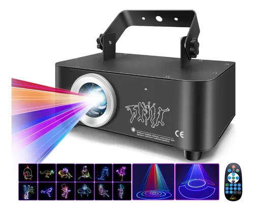 Luces Laser Dj Fiestas Rgb Animación 3d Dmx512 200+patrón | Meses sin ...