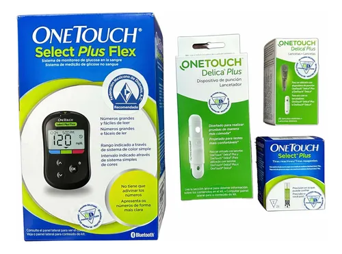 One Touch Glucómetro Select Plus Kit Completo Meses Sin Intereses