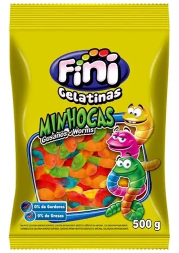Fini Sabor Sortidos Goma 500 Gr Minhocas | MercadoLivre Fini Sabor Sortidos Goma 500 Gr Minhocas | MercadoLivre