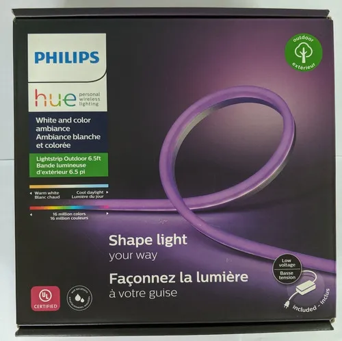 Tira LED Philips Hue Philips Hue Lightstrip Outdoor RGB 2m 110V IP67 ... Tira LED Philips Hue Philips Hue Lightstrip Outdoor RGB 2m 110V IP67 ...