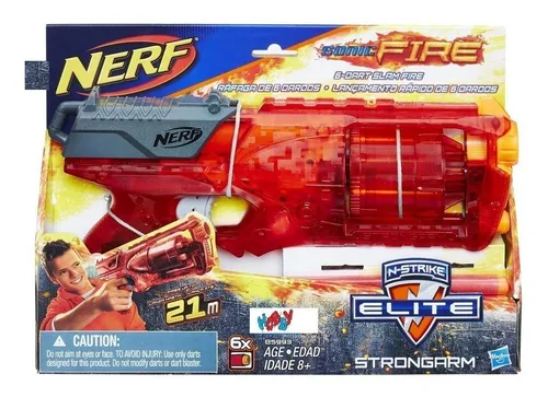 Lançador Nerf Elite Sonic Fire Strongarm - Hasbro | Parcelamento sem juros Lançador Nerf Elite Sonic Fire Strongarm - Hasbro | Parcelamento sem juros