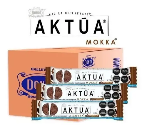 Sándwich Dondé Aktúa Mokka mokka 1.32 kg pack x 12 | MercadoLibre