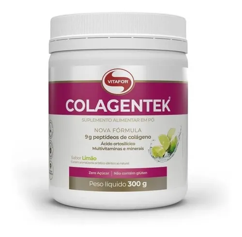 Suplemento en polvo Vitafor COLAGENO Colagentek sabor limón en pote de ... Suplemento en polvo Vitafor COLAGENO Colagentek sabor limón en pote de ...