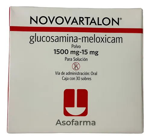 Novovartalon Glucosamina-meloxicam 1500mg-15 Mg 30 Sobres | MercadoLibre